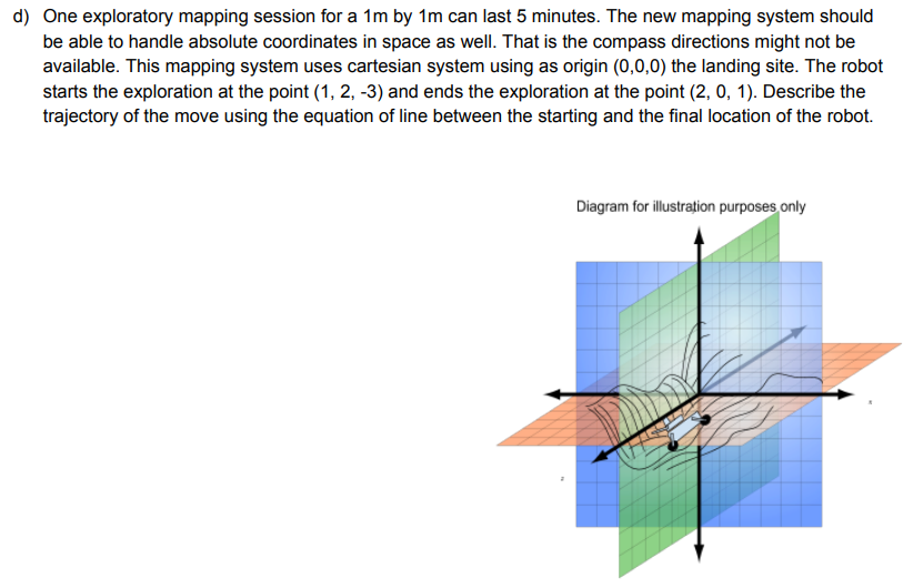 Solved d) ﻿One exploratory mapping session for a 1m ﻿by 1m | Chegg.com