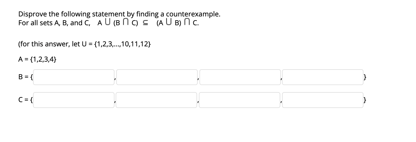 Solved Disprove the following statement by finding a | Chegg.com