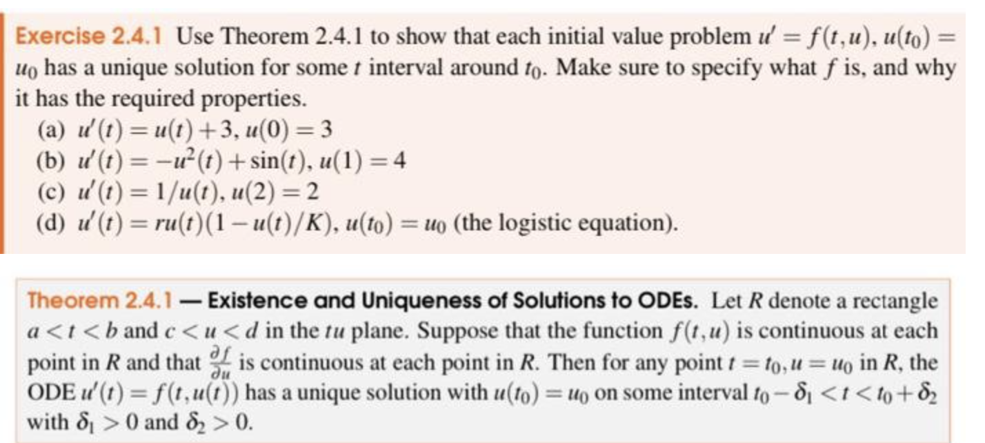 Solved Exercise 2.4.1 Use Theorem 2.4.1 to show that each | Chegg.com