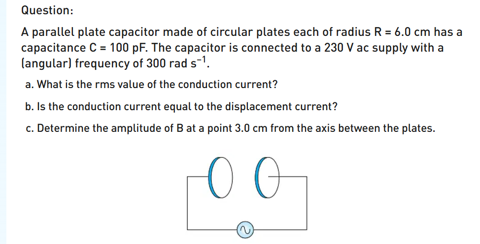 12Question:A parallel plate capacitor made of | Chegg.com