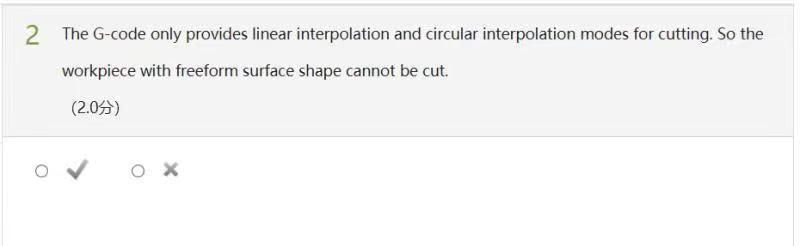 Solved 2 The G-code only provides linear interpolation and | Chegg.com