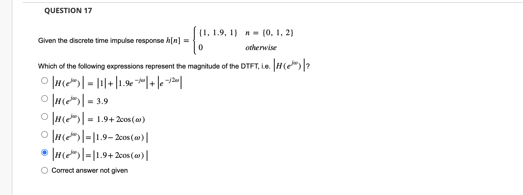 Solved en the discrete time impulse response | Chegg.com