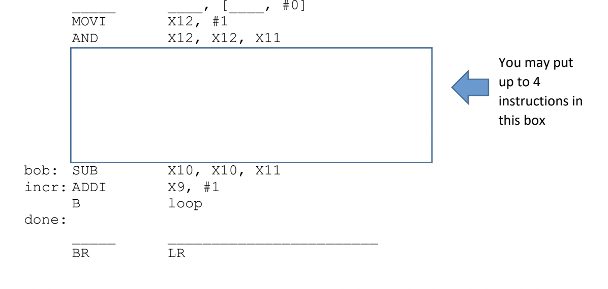 Solved Problem 4: C to ARMv8 25 points Convert the following | Chegg.com