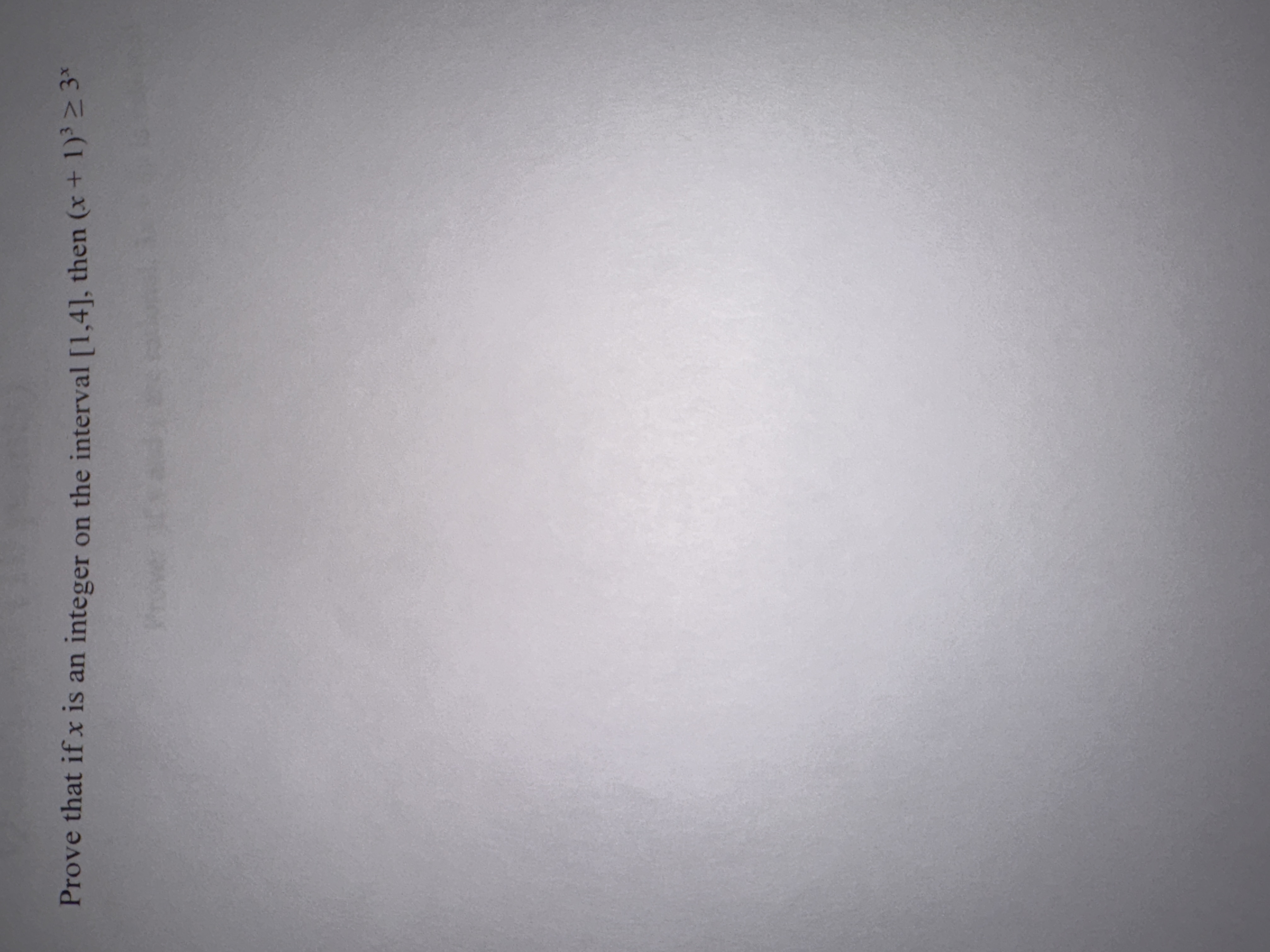 Solved Prove that if x is an integer on the interval [1,4], | Chegg.com