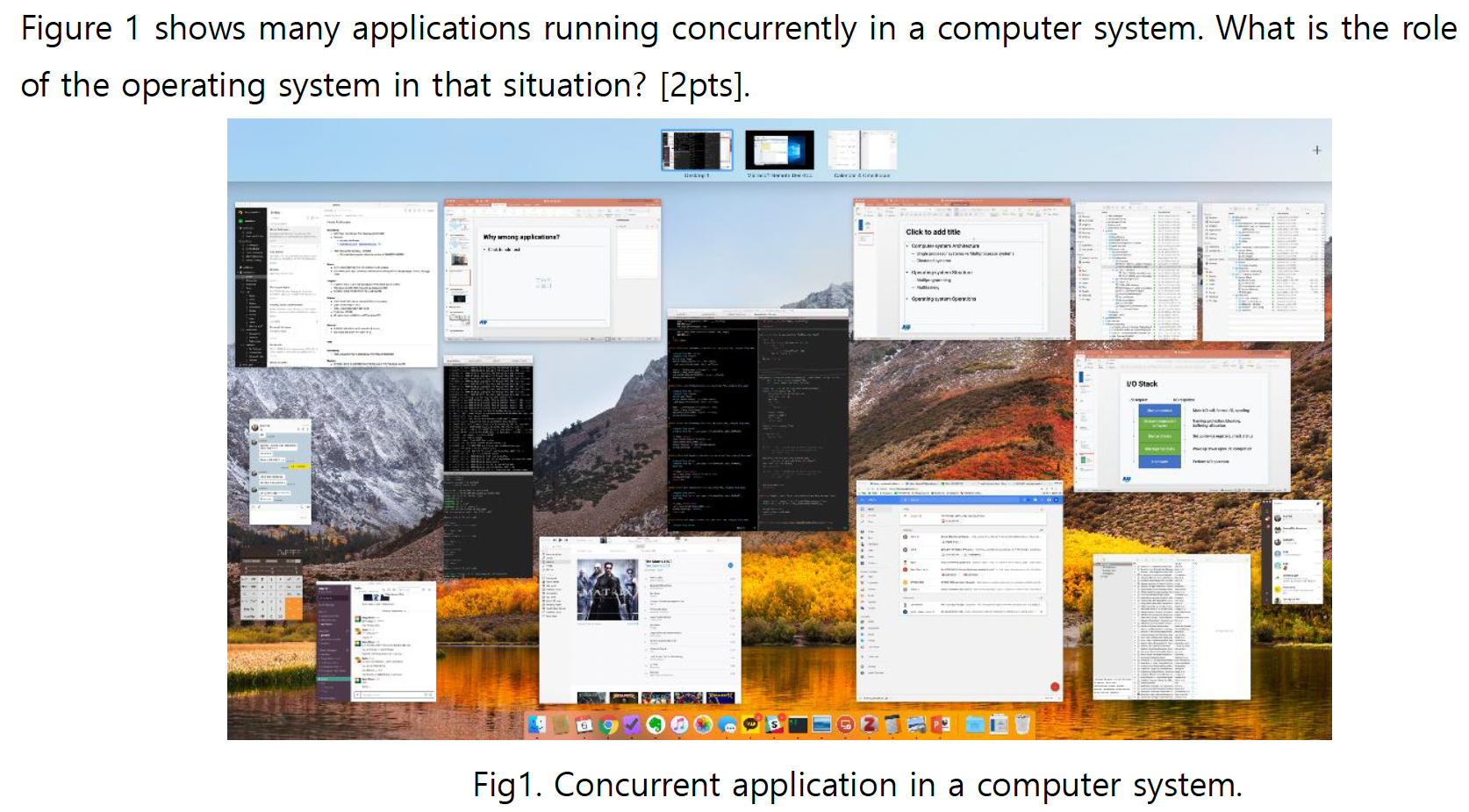 Solved Figure 1 shows many applications running concurrently | Chegg.com