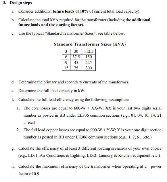 Solved 1. Objectives Design and specify the ratings of a | Chegg.com