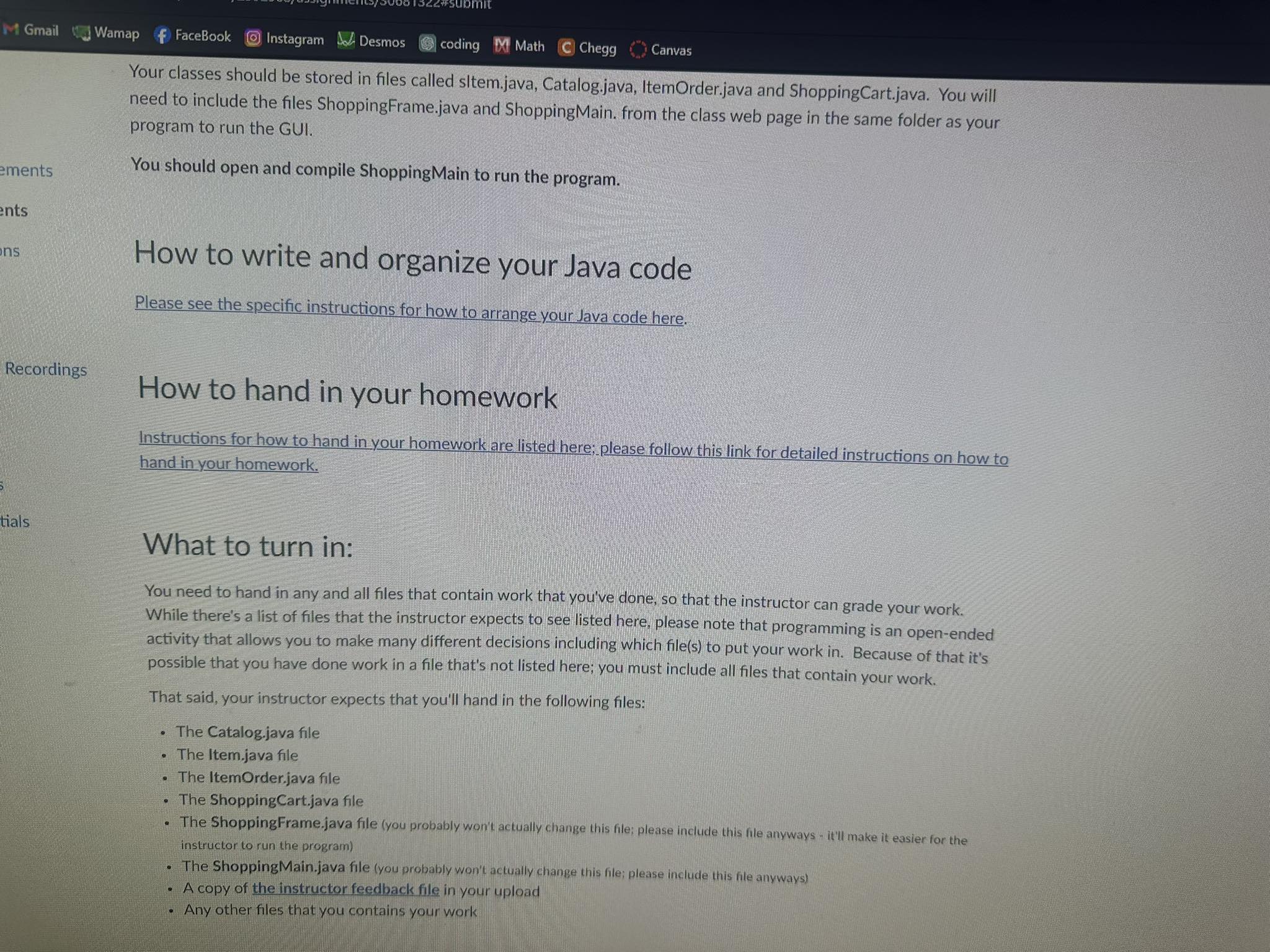 Solved You should implement a class called ItemOrder that | Chegg.com