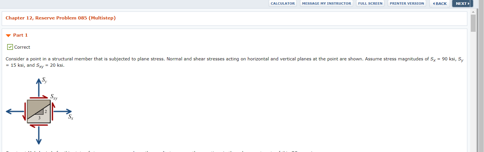 Solved CALCULATOR MESSAGE MY INSTRUCTOR FULL SCREEN PRINTER | Chegg.com