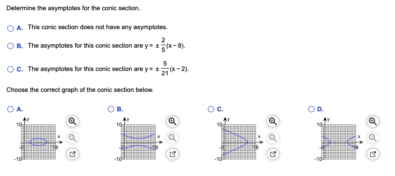 Solved Analyze this conic section to answer the questions | Chegg.com