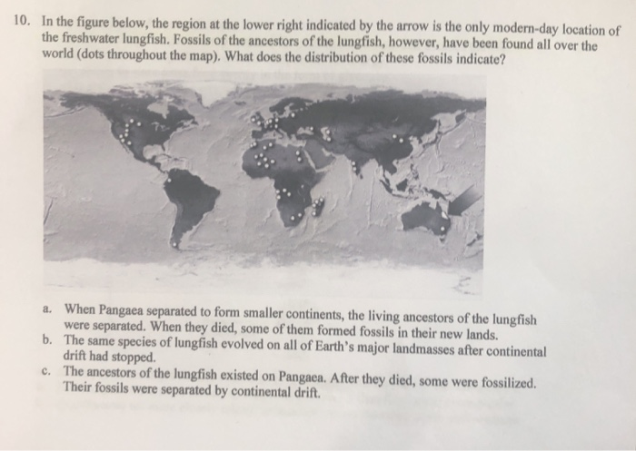Solved 10. In the figure below, the region at the lower | Chegg.com