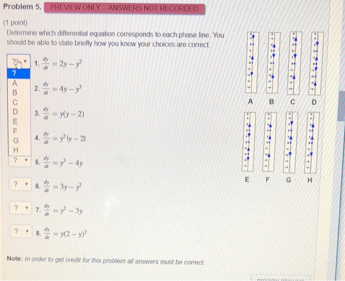 Solved Problem 5. PREVIEW ONLY -ANSWERS NOT RECORDED (1 | Chegg.com