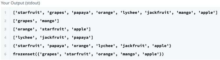 Solved Python - Set 4 Define a function called 'setOperation | Chegg.com