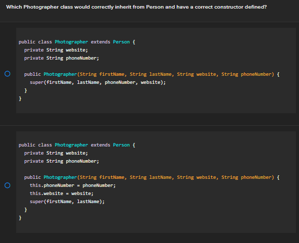 Solved Given the following Person class: public class Person | Chegg.com