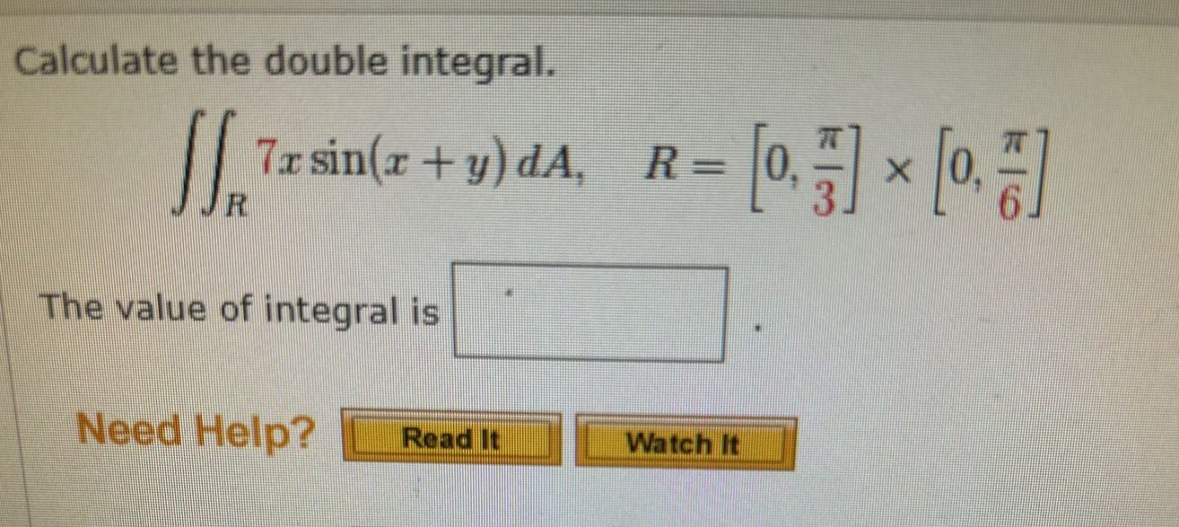 Solved Calculate the iterated | Chegg.com