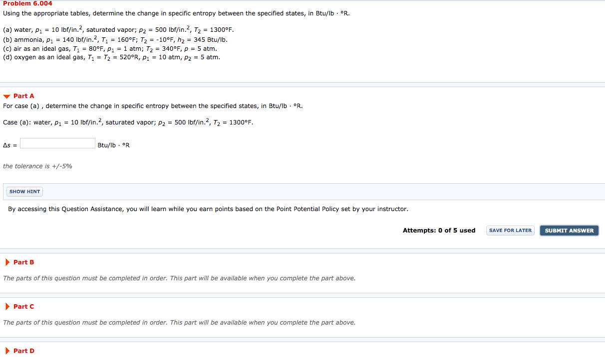 Solved Problem 6.004 Using the appropriate tables, determine | Chegg.com