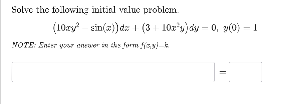 Solved Solve the following initial value | Chegg.com