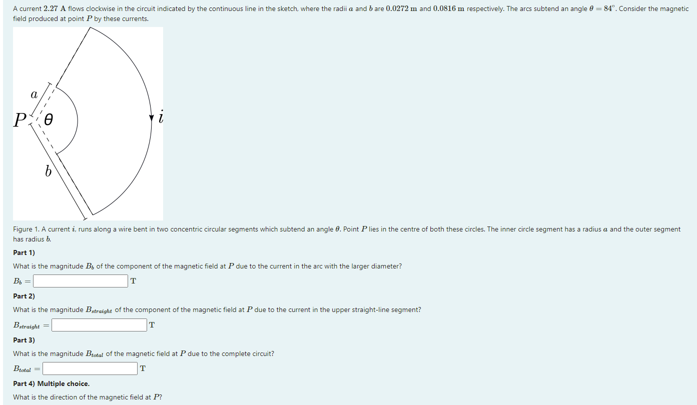 Solved A current 2.27 A flows clockwise in the circuit | Chegg.com