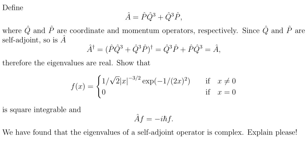 Solved Define A^=P^Q^3+Q^3P^ where Q^ and P^ are coordinate | Chegg.com