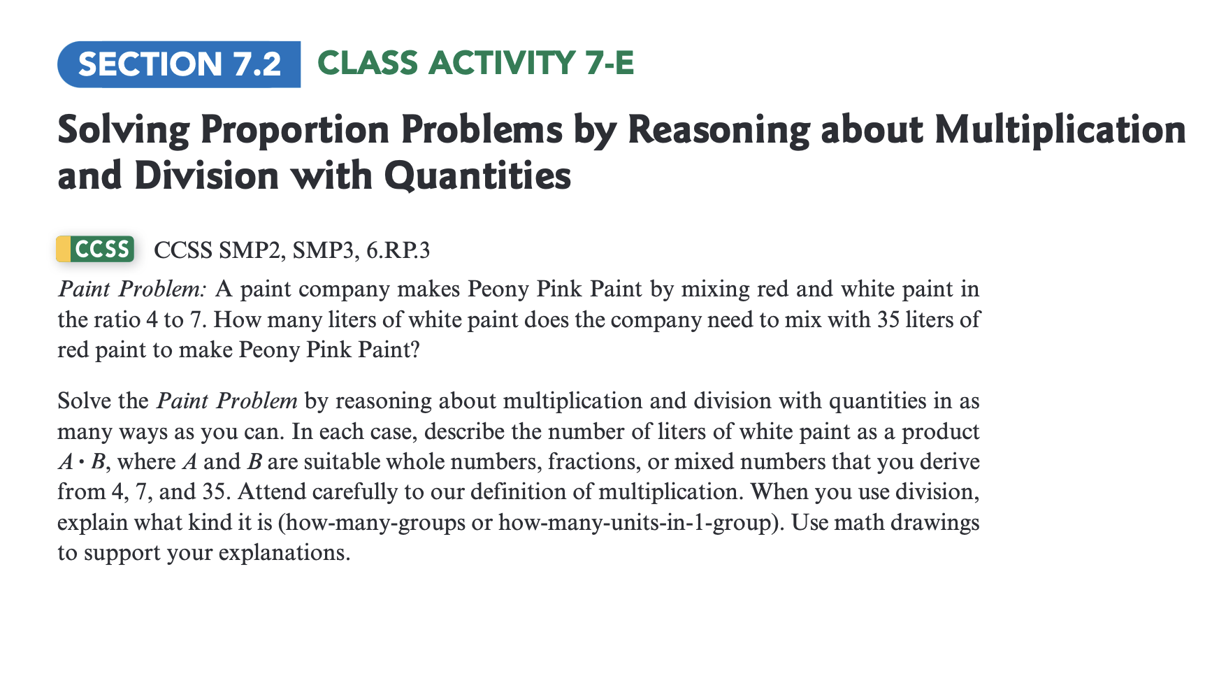 Solved Solving Proportion Problems by Reasoning about | Chegg.com