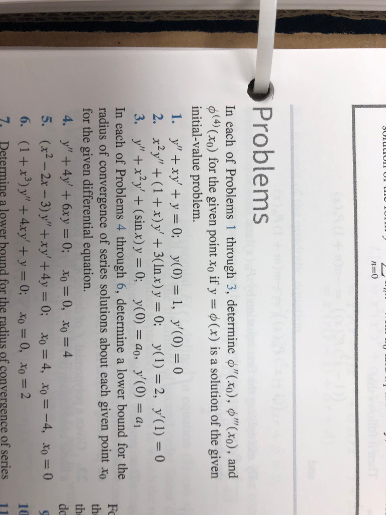 Solved Problems In each of Problems 1 through 3, determine | Chegg.com