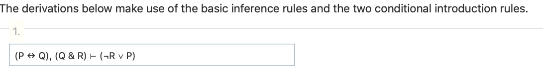 Solved The derivations below make use of the basic inference | Chegg.com