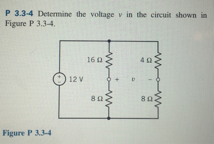 Solved P 3.4-4 Determine the current i in the circuit shown | Chegg.com