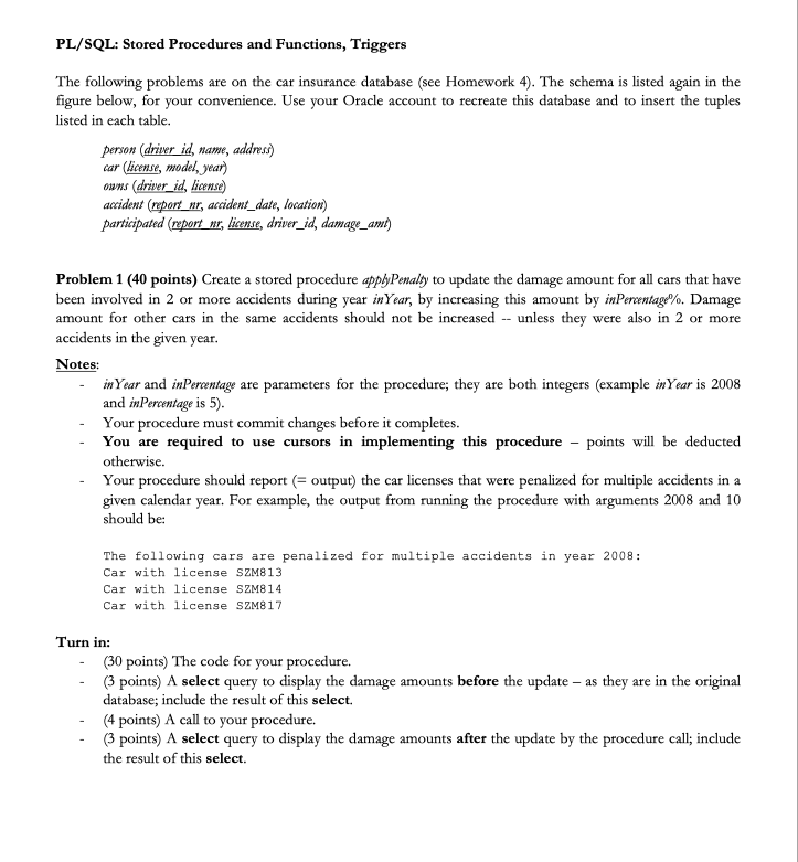 Pl Sql Stored Procedures And Functions Triggers The