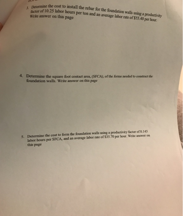 Using a waste factor of 10% for the footing and 7% | Chegg.com