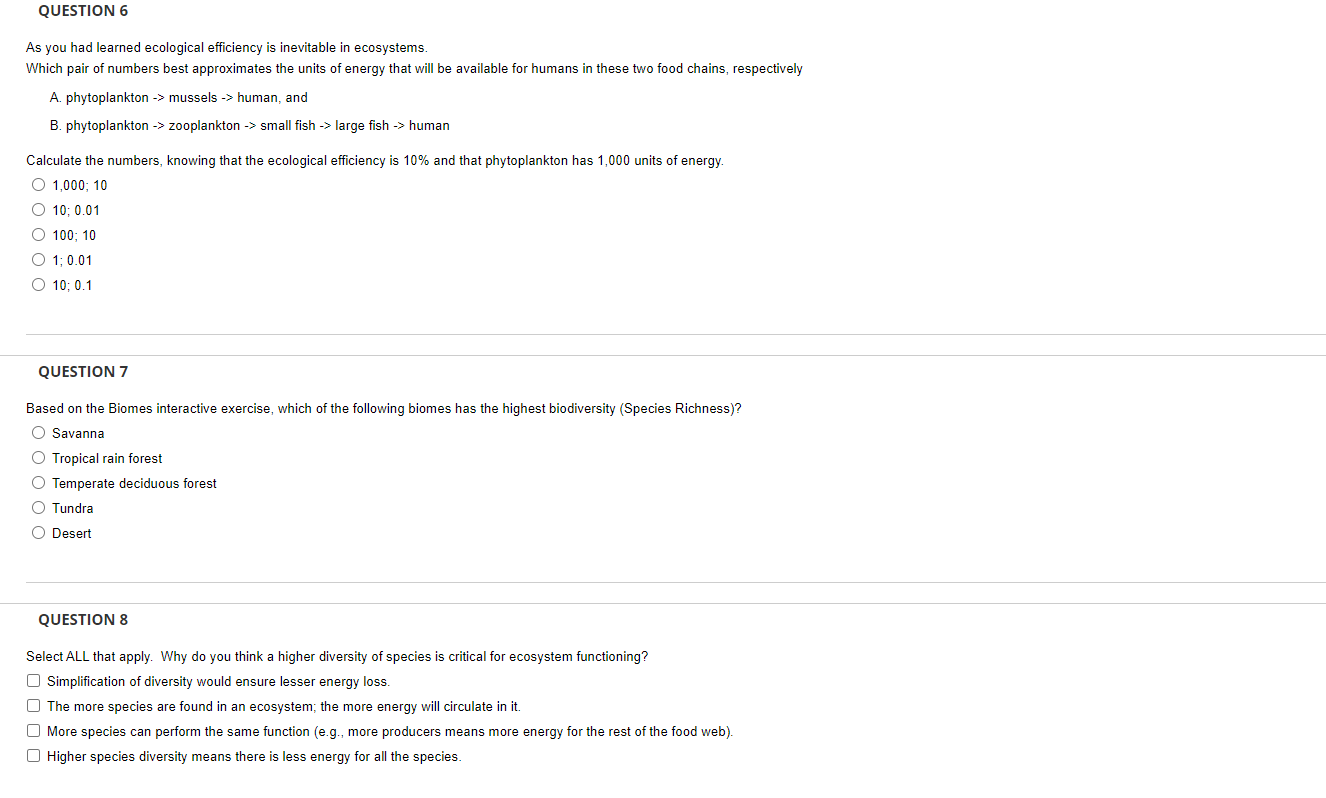 Solved Identify the organism types, their trophic levels and | Chegg.com