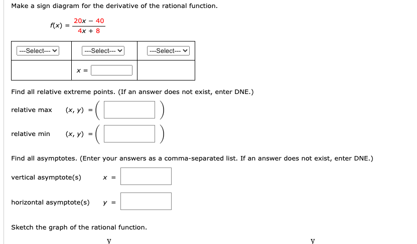 For the function graphed below, complete the | Chegg.com