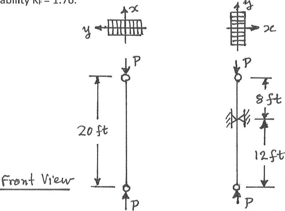 Side View Determine the axial compression load | Chegg.com