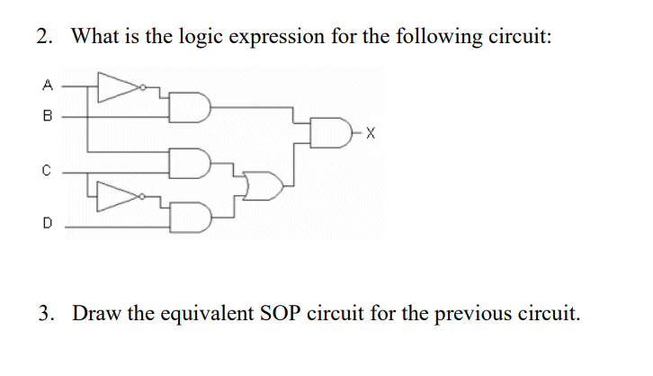 Solved What is the logic expression for the following | Chegg.com