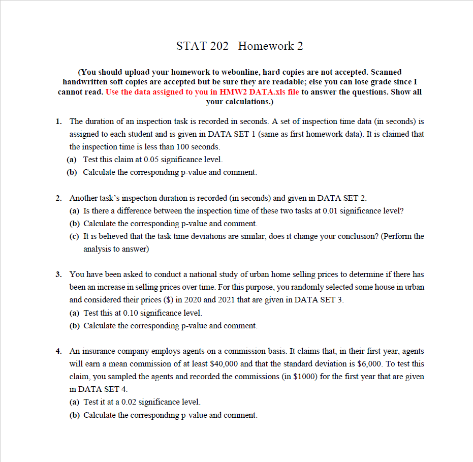 Solved STAT 202 Homework 2 (You should upload your homework | Chegg.com