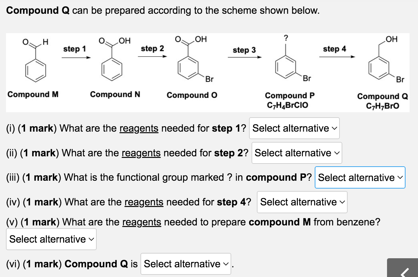 Solved Compound Q can be prepared according to the scheme | Chegg.com