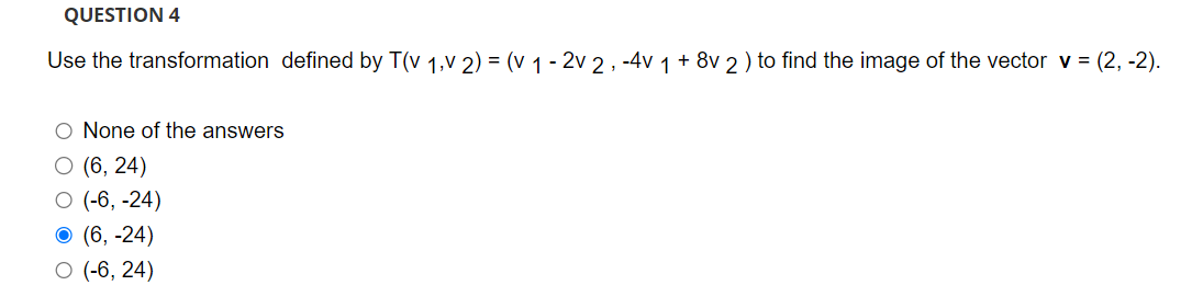 Solved Use the transformation defined by | Chegg.com