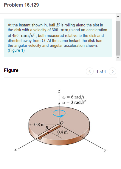 Solved At the instant shown in, ball B is rolling along the | Chegg.com