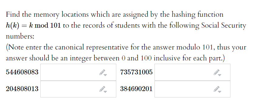 Solved Find the memory locations which are assigned by the | Chegg.com