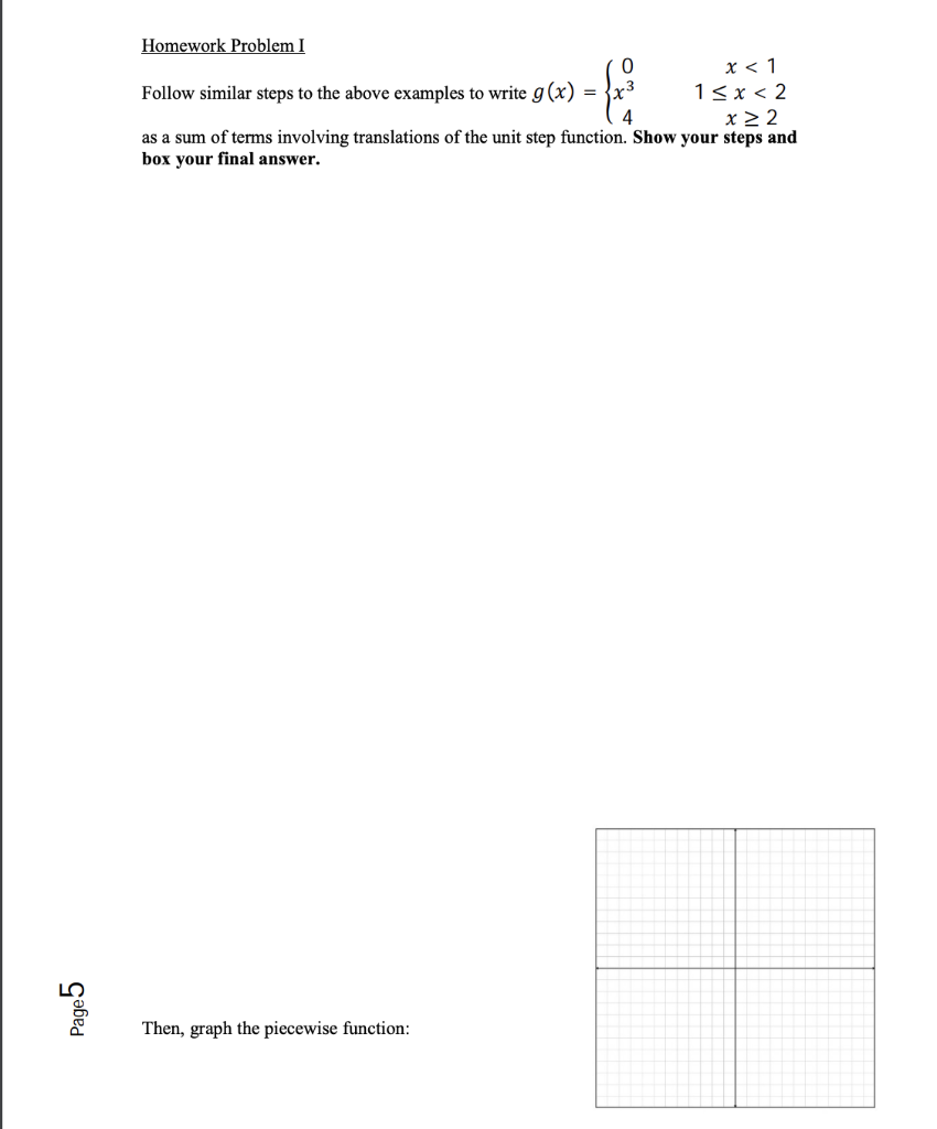 Solved Homework Problem I 0 x