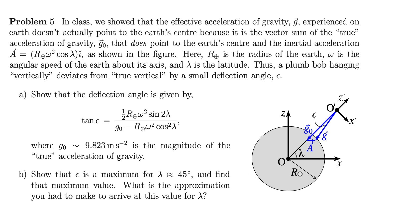 Solved Problem 5 In class, we showed that the effective | Chegg.com