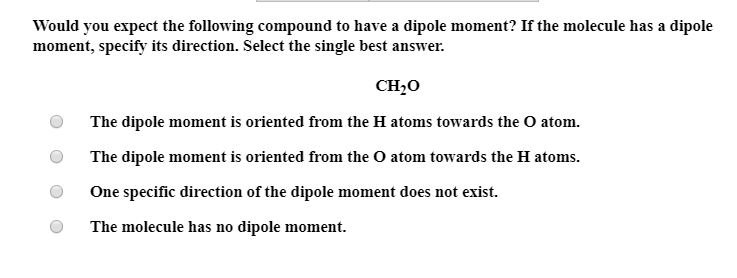 Solved Would you expect the following compound to have a | Chegg.com