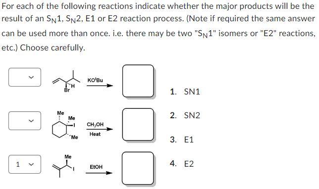Solved For each of the following reactions indicate whether | Chegg.com