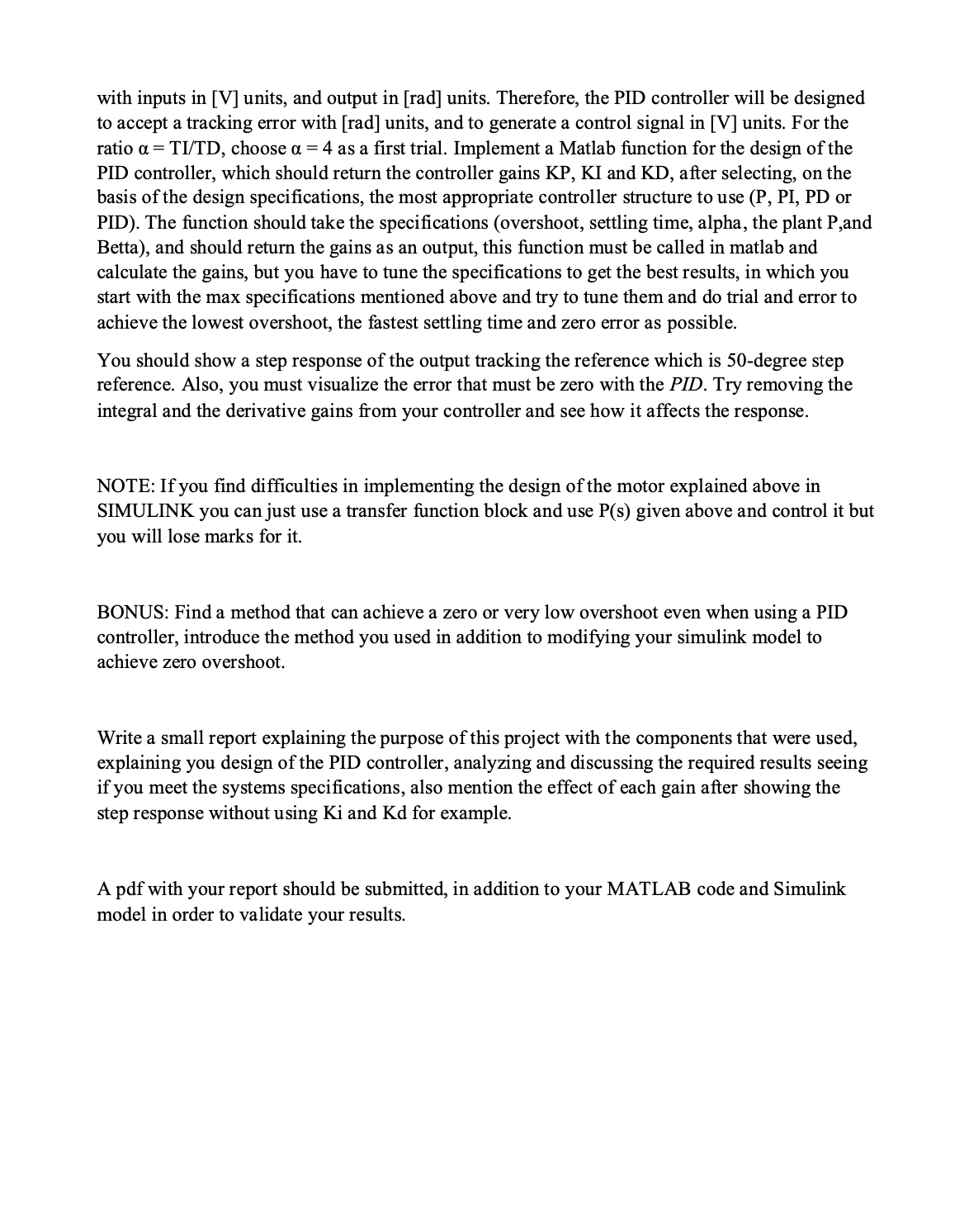 Solved Figure 4 Dc Gearmotor Block Diagram After The