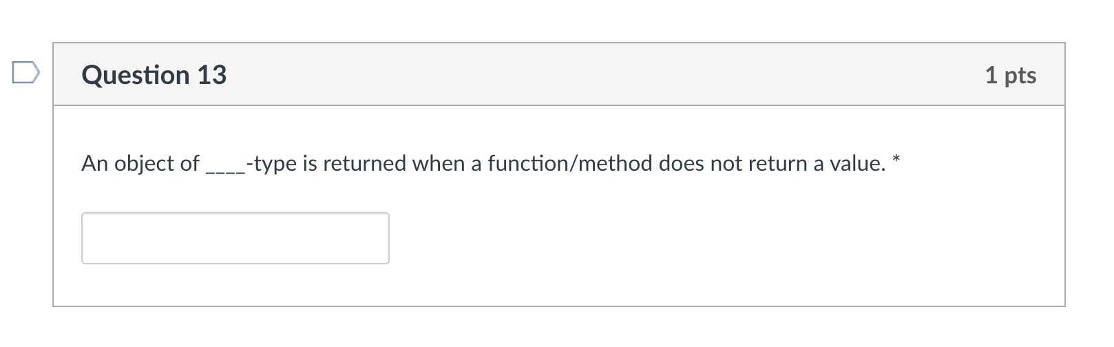 Solved An object of -type is returned when a function/method | Chegg.com