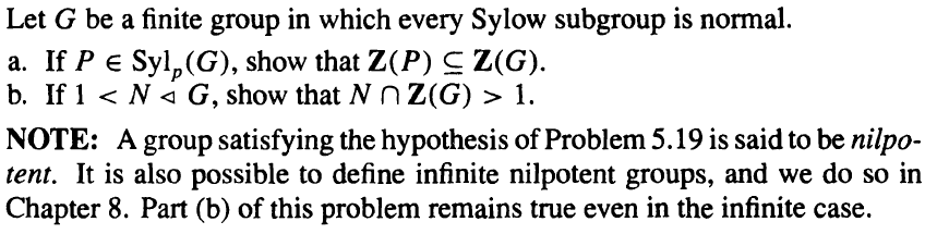 Solved Let G be a finite group in which every Sylow subgroup | Chegg.com