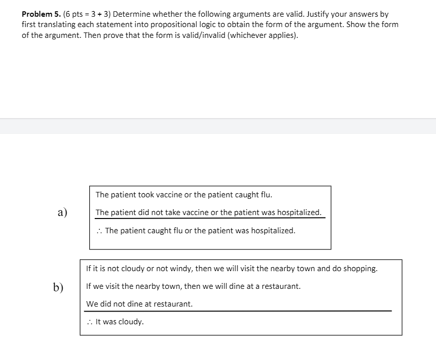 Solved Problem 5. (6pts=3+3) Determine whether the following | Chegg.com