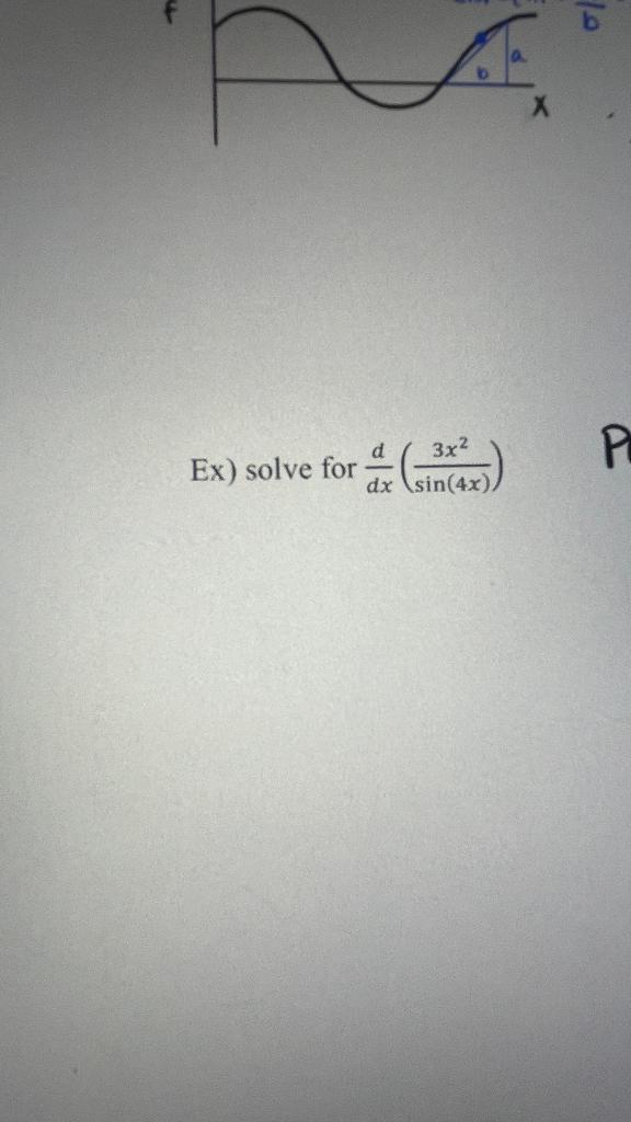 Solved dxd(sin(4x)3x2) | Chegg.com