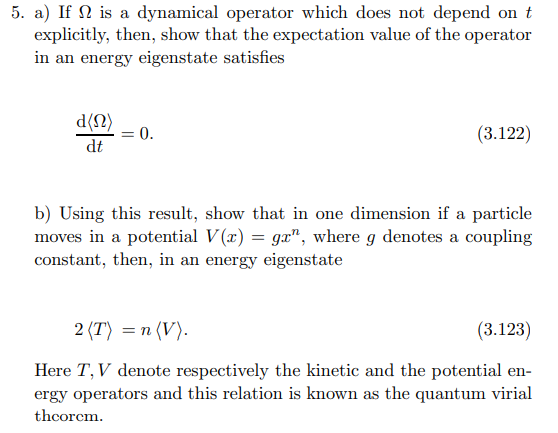 Solved This is the problem 3.5 in the book: Lectures on | Chegg.com