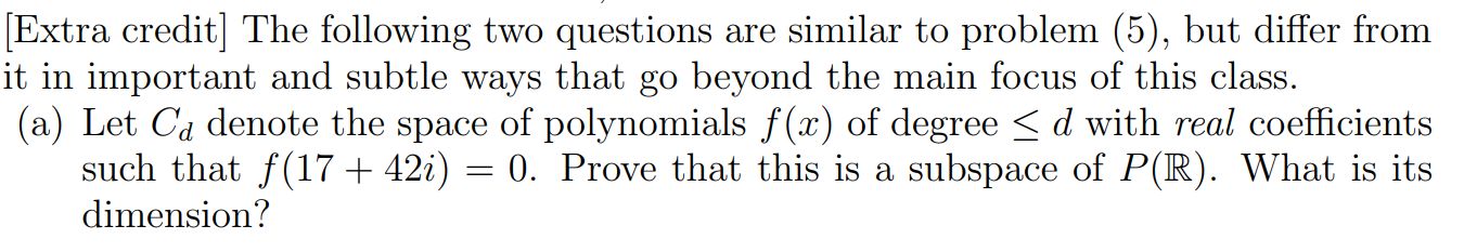 Solved [Extra credit] The following two questions are | Chegg.com