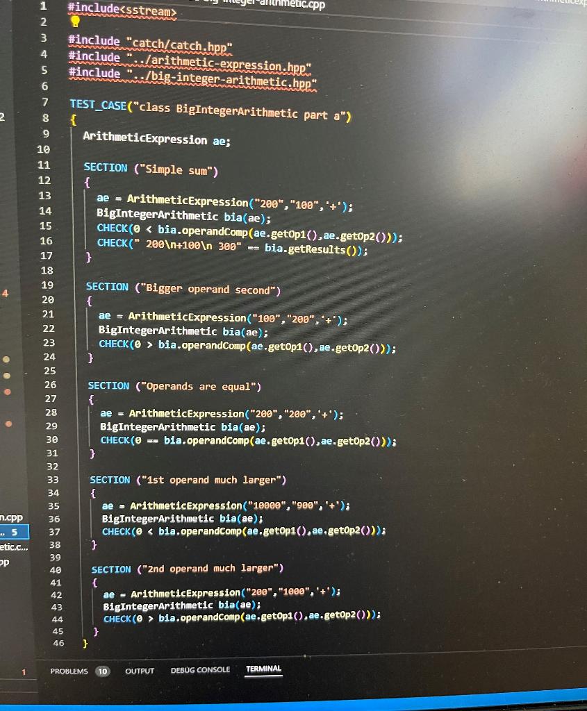 Solved C++ please thanks! Big Integer Arithmetic | Chegg.com