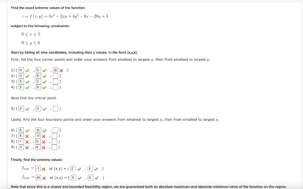 Solved Find the exact extreme values of the function | Chegg.com